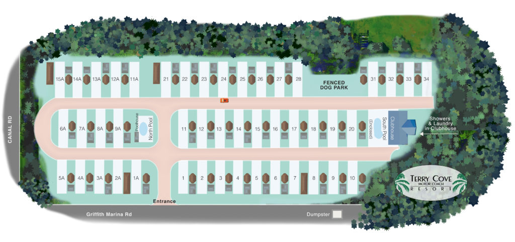 Resort Map – Terry Cove RV Resort Orange Beach AL